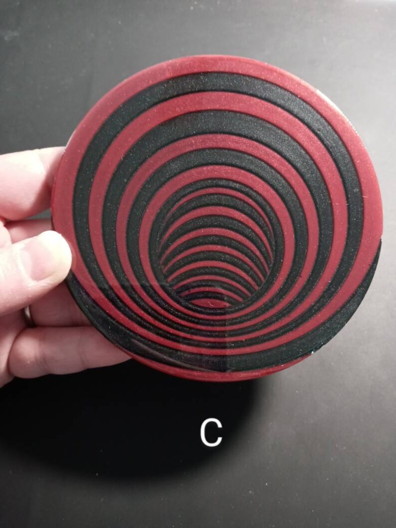 Optical Illusion Resin Coasters - Etsy