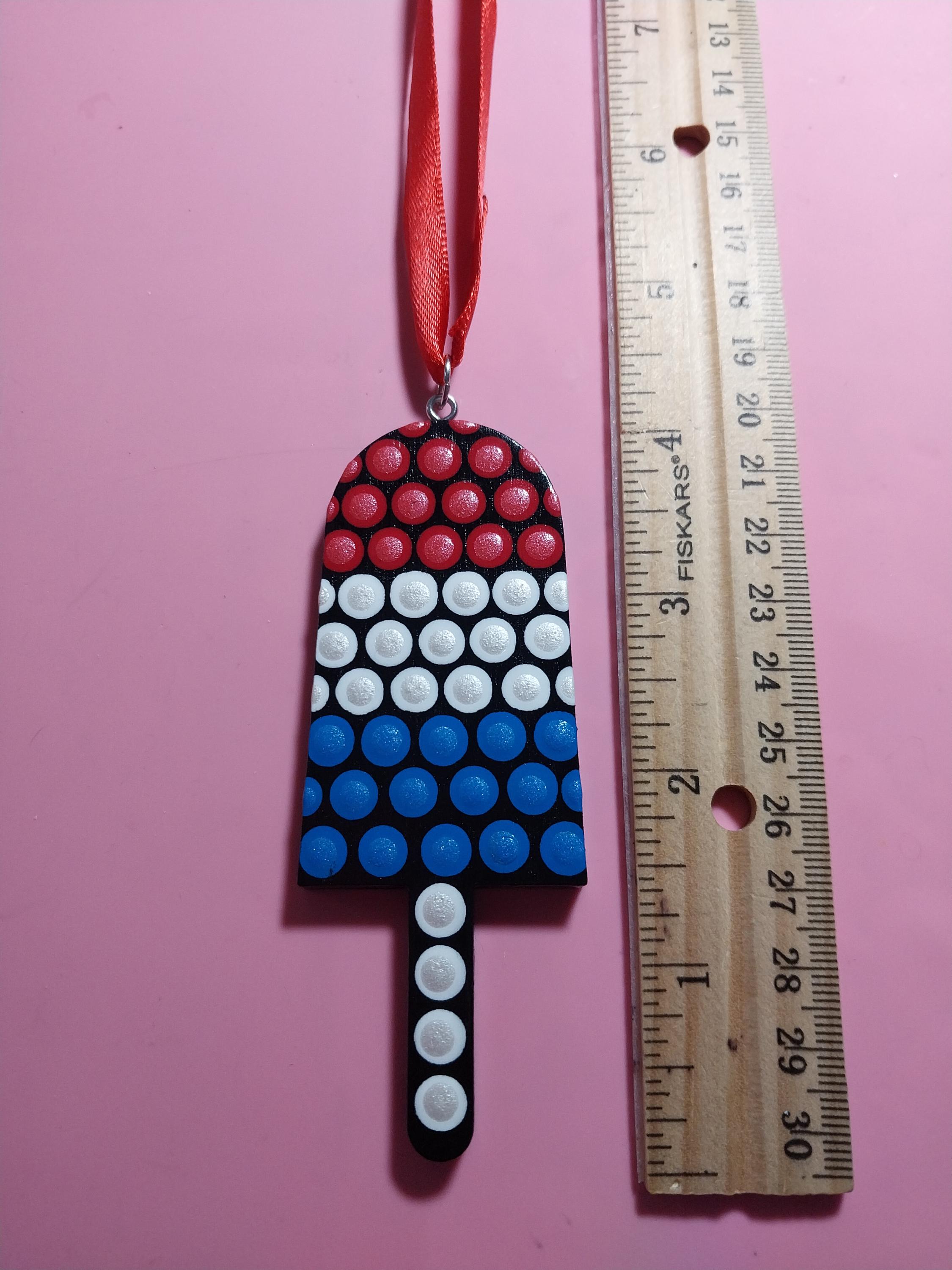 Popsicle Dot Art Painting Ornament - Etsy