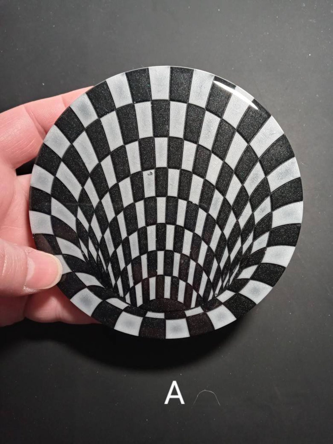 Optical Illusion Resin Coasters - Etsy