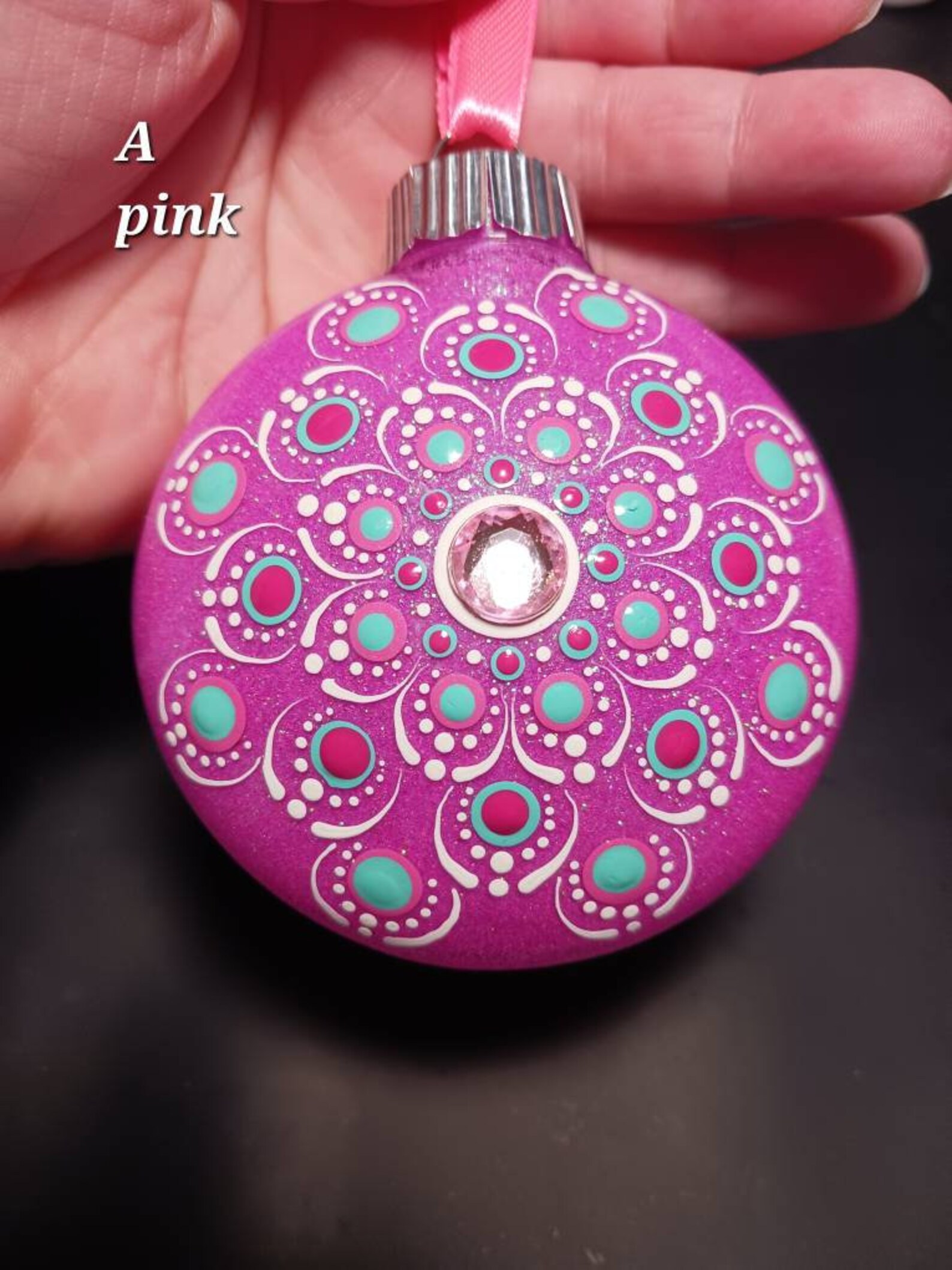 Mandala Dot Christmas Ornaments - Etsy