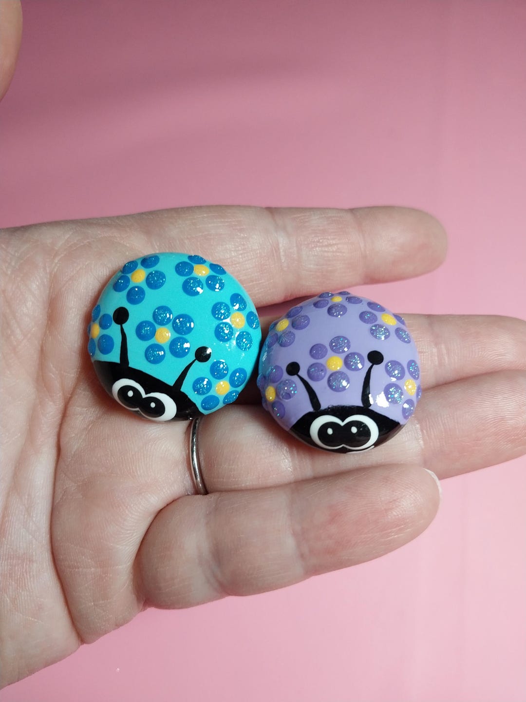 Dot Painting Magnets Bugs - Etsy