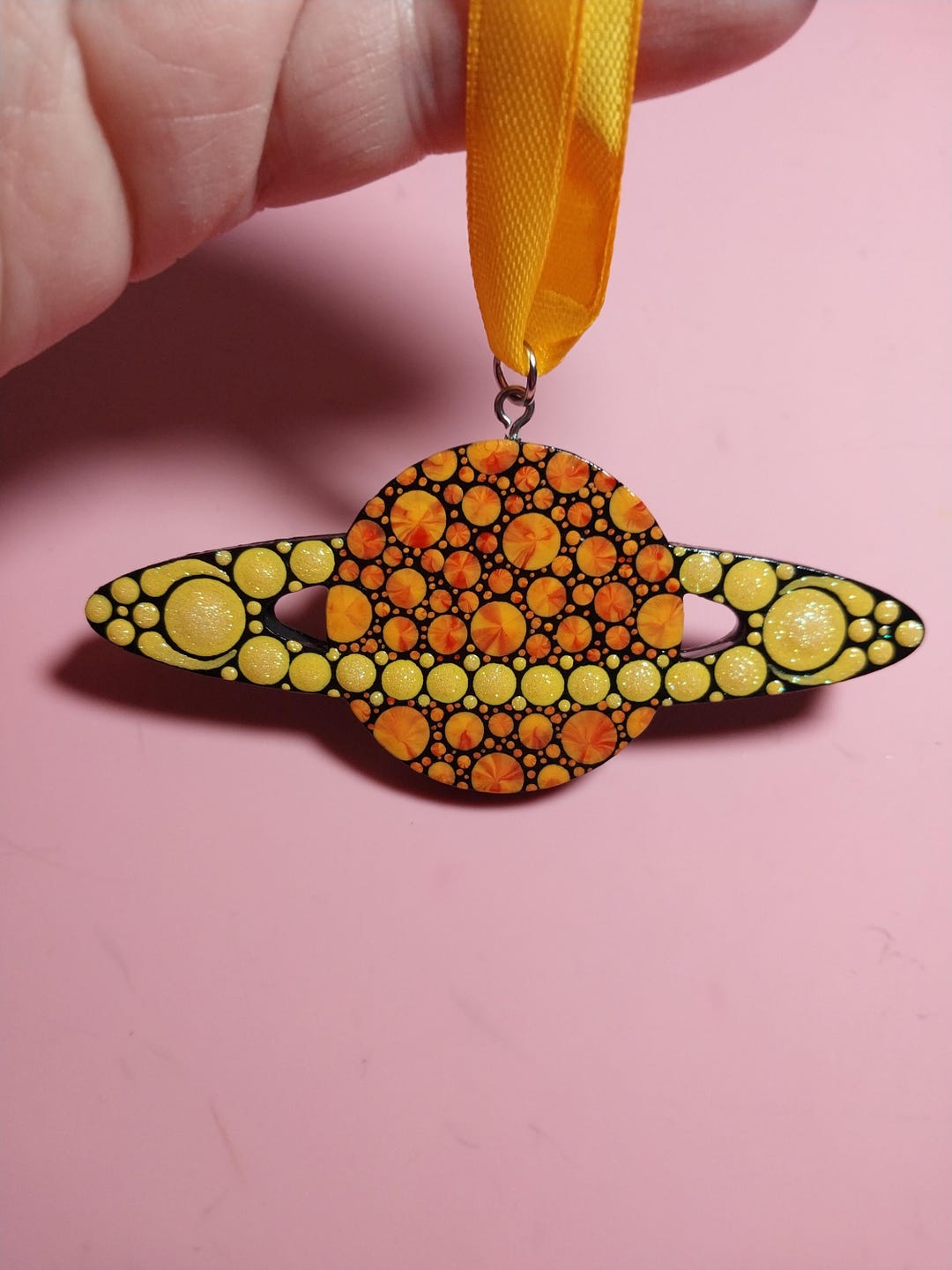Planet Dot Painting Ornament - Etsy