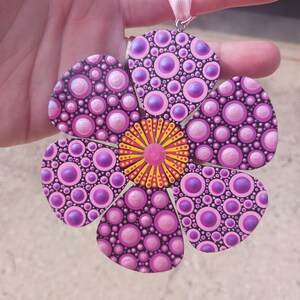 Flower Dot Art Painting Ornament - Etsy
