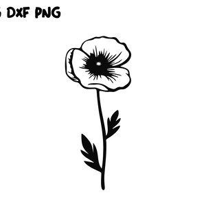 Poppy SVG Bundle Svg, Dxf, Png, Cut File, Flower Svg, Flower Svg File ...