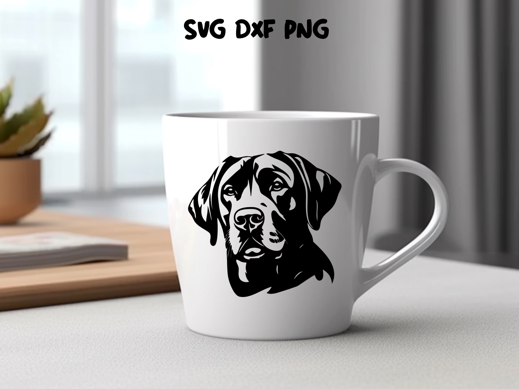 Labrador Retriever Svg Clipart Portrait Dog Vector Art, LAB Cut File ...
