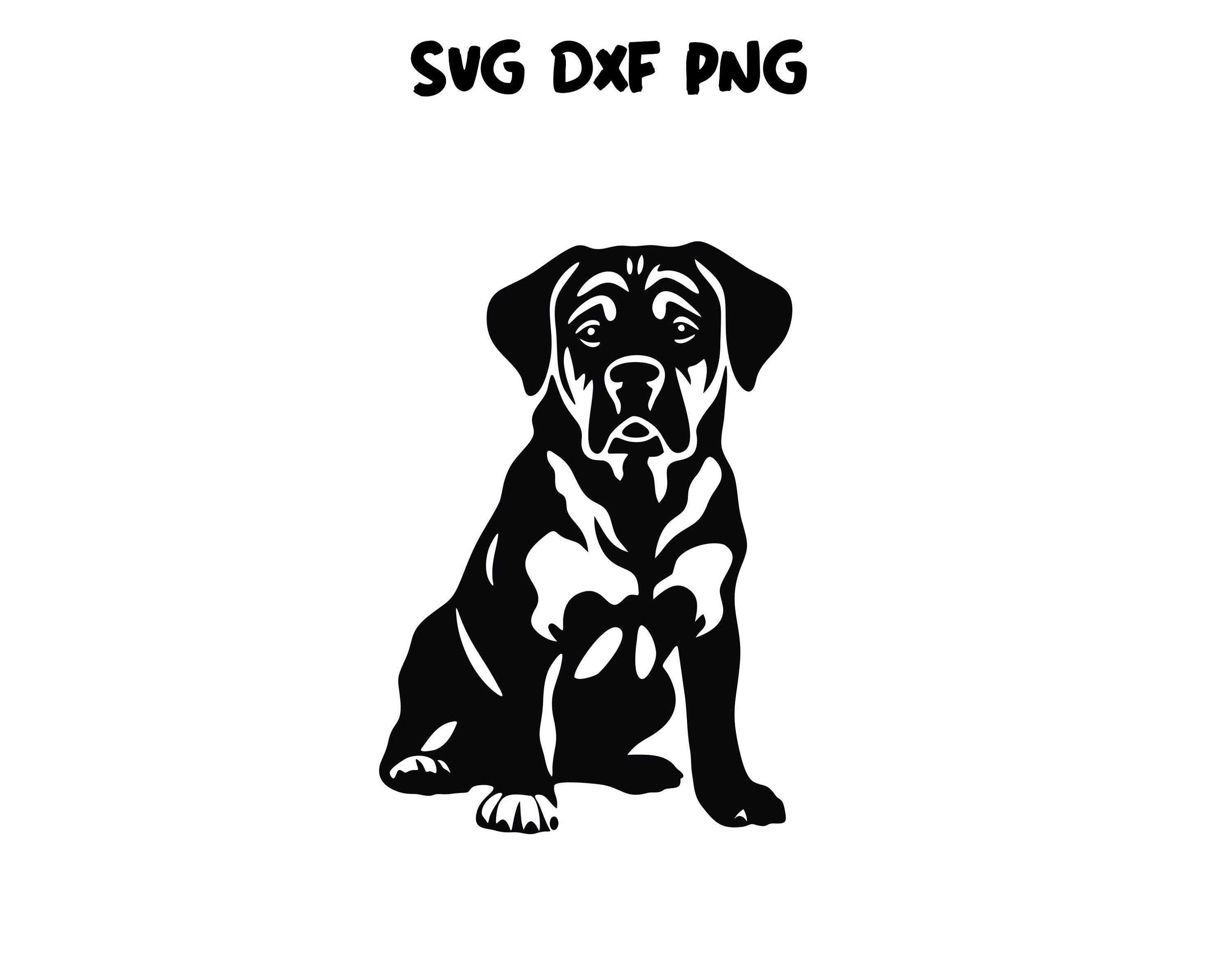 Rottweiler Svg, Dog Svg File Cricut, Rott Face Clipart, Rottie Body ...
