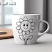 Smiley Face Daisy Svg, Retro Smiley Daisy, Flower Smiley Face, Daisy ...