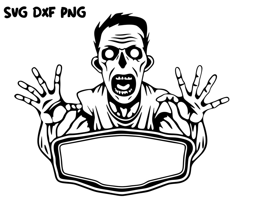 Monster Zombie Svg Zombie Head Png Zombie Svg Png Dxf Zombie - Etsy