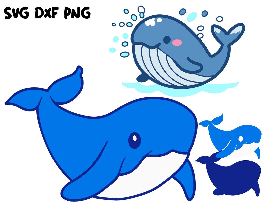 Whale Svg Ocean Whale Svg Beach Clipart Clipart Instant Digital ...