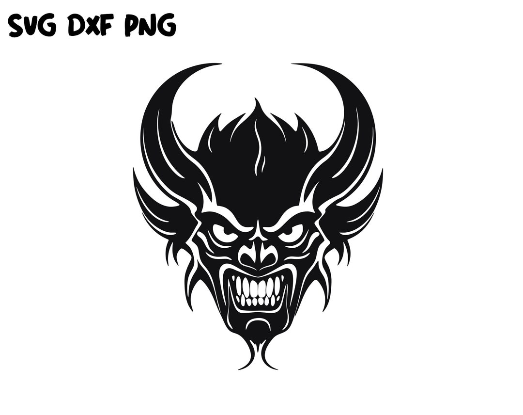 Devil SVG Transparent PNG Evil Devil SVG Laughing Demon Svg - Etsy Canada