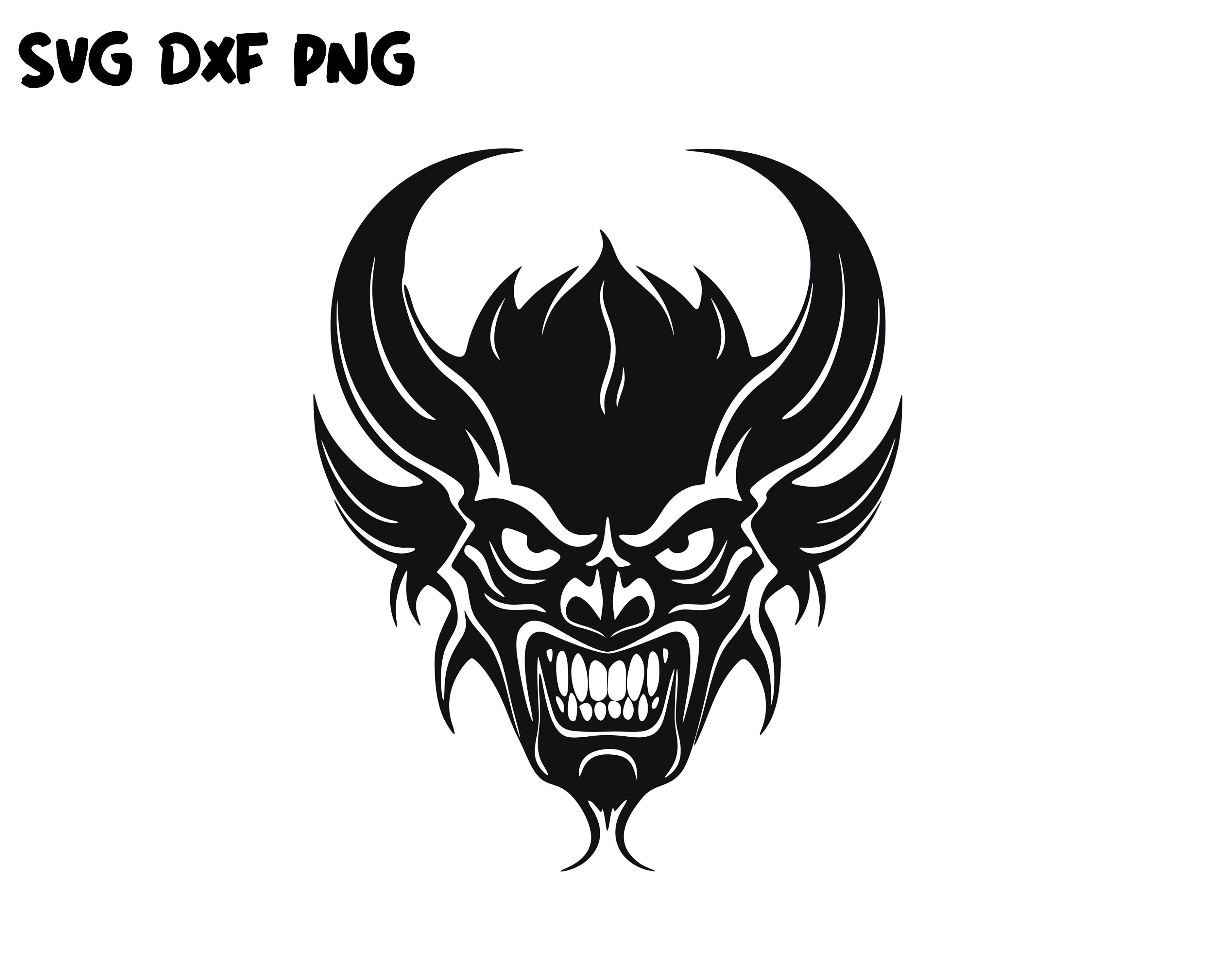 Devil SVG Transparent PNG Evil Devil SVG Laughing Demon Svg - Etsy