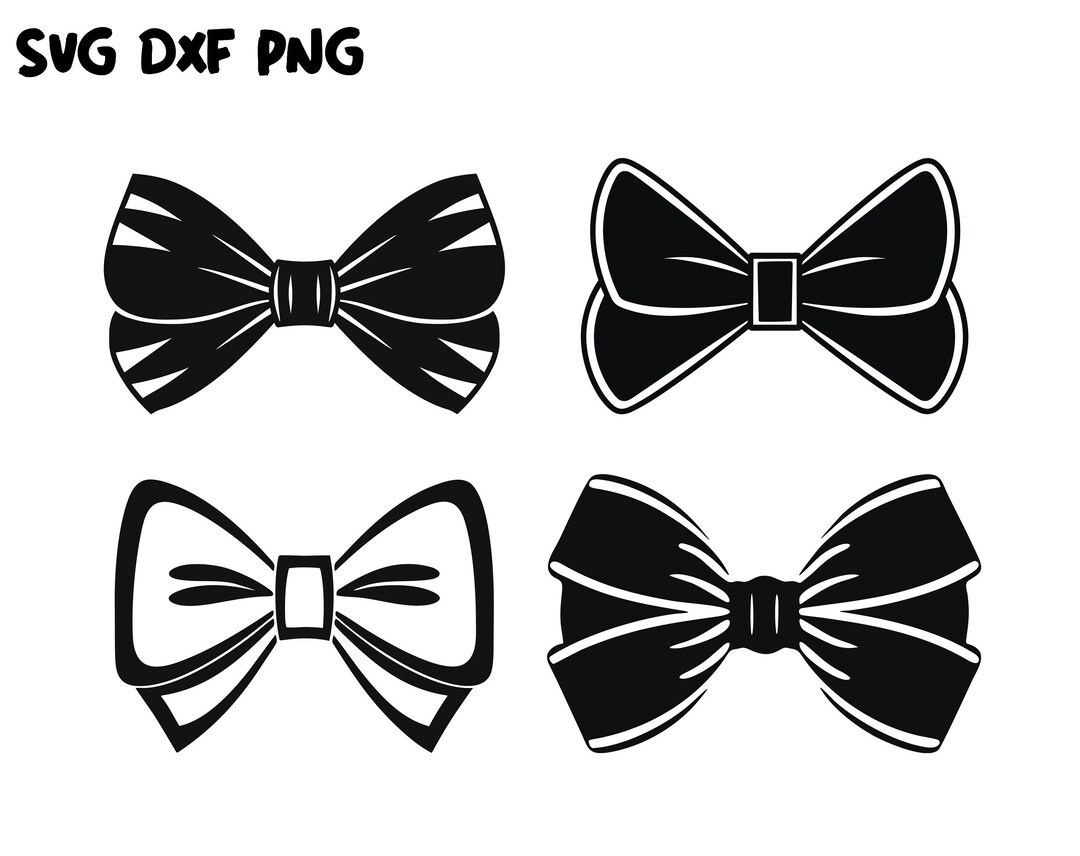 Bow Tie SVG, Bow Outline SVG, Bow Cut Files, Bow Silhouettes, Bow Tie ...