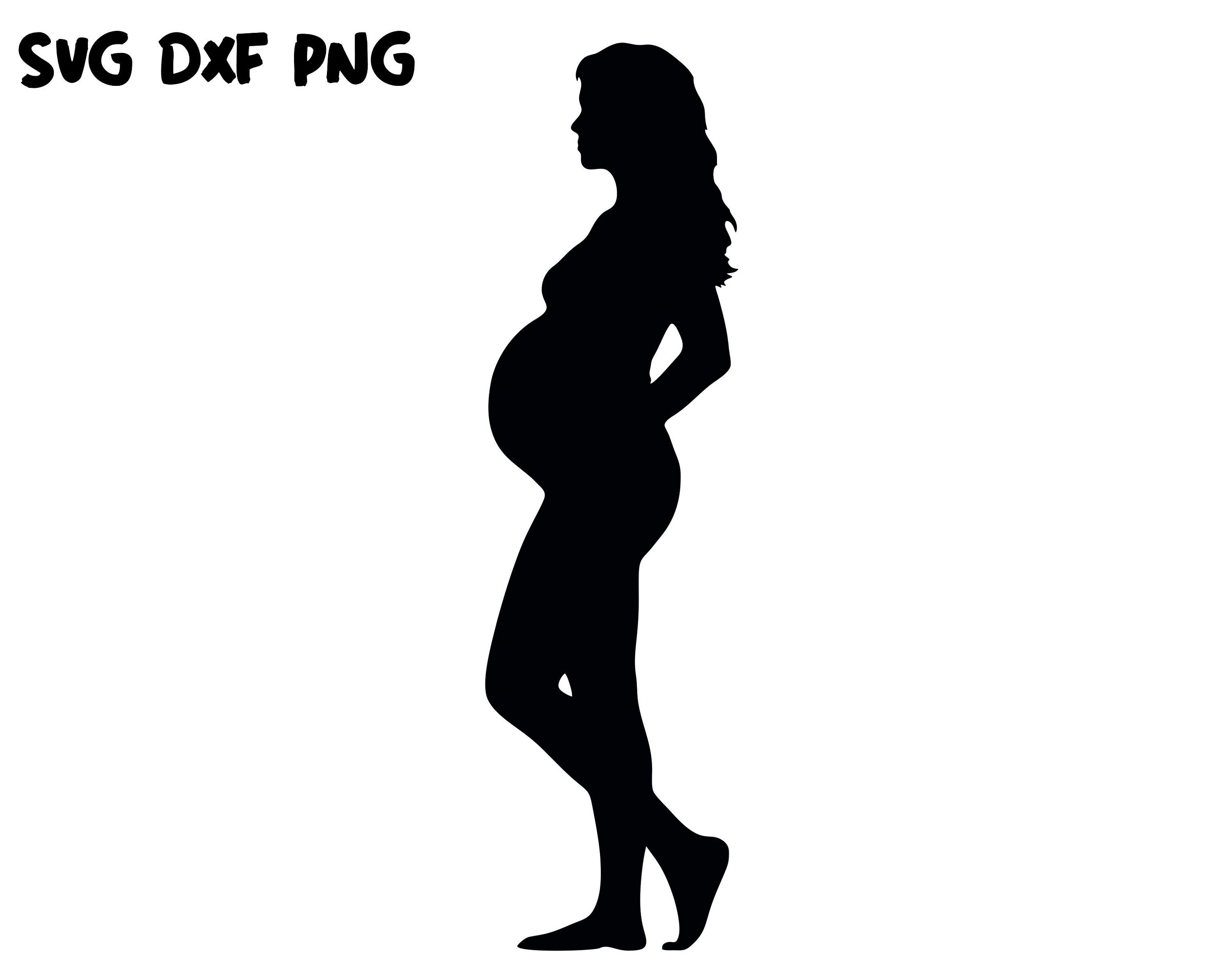 Pregnant Woman Svg Silhouette Pregnant Lady Mothers Day Etsy Australia