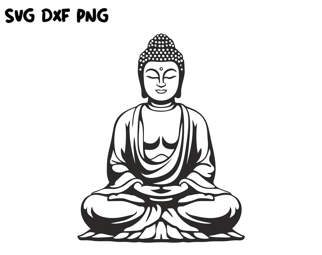 Buddha SVG, Buddha Png, Buddha Silhouette, Spiritual Svg, Yoga Svg ...