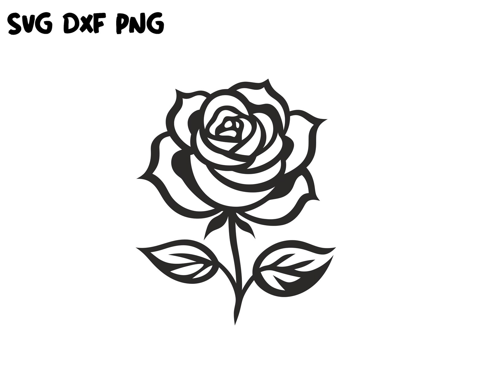 Roses SVG, Png, Dxf, Flower SVG, Rose Silhouette, SVG Cut Files, Rose ...