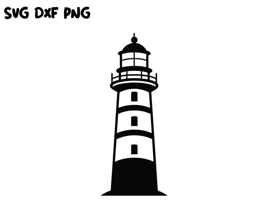 Lighthouse SVG, Lighthouse Silhouette SVG, Ocean SVG, Sea Svg, Island ...