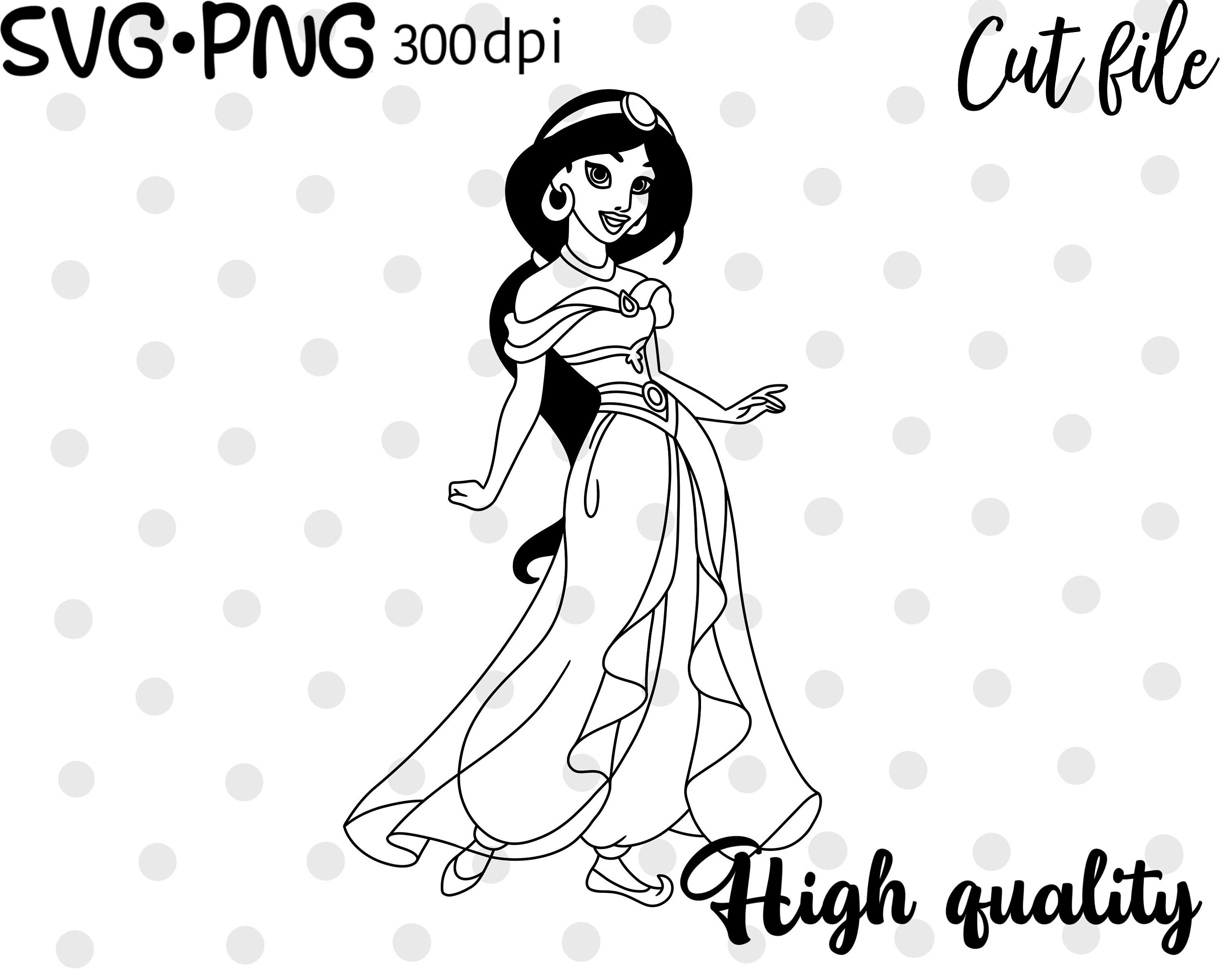 Princess Outline SVG