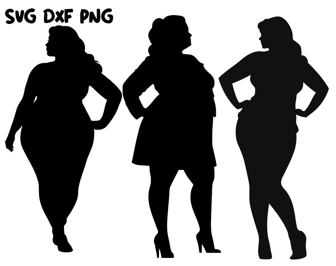 Curvy Girl Body Positivity Cut File 3 Bundle Design Beautiful Girl ...