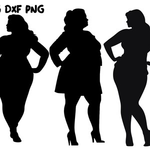 Curvy Girl Body Positivity Cut File 3 Bundle Design Beautiful Girl ...