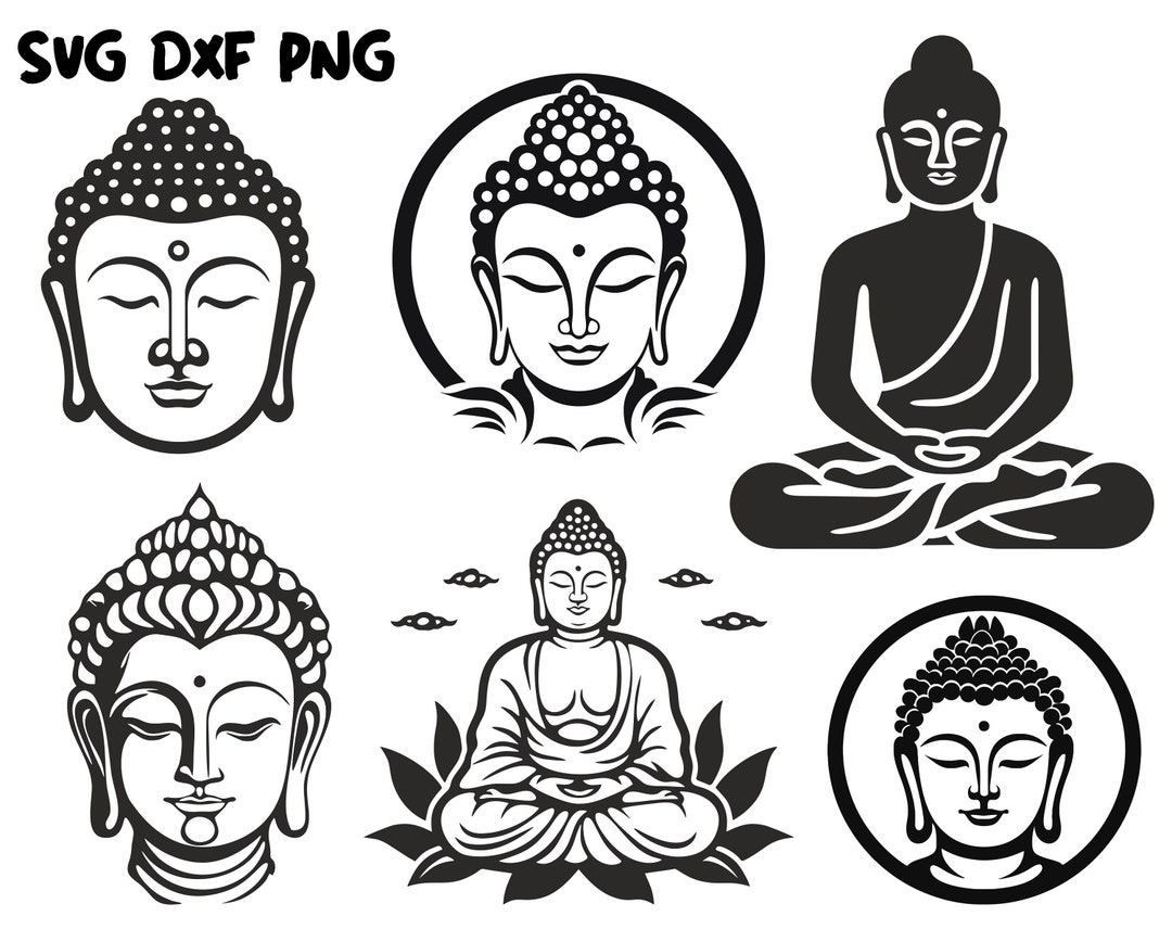 Buddha SVG Bundle, Buddha SVG, Buddha Png, Buddha Silhouette, Spiritual ...
