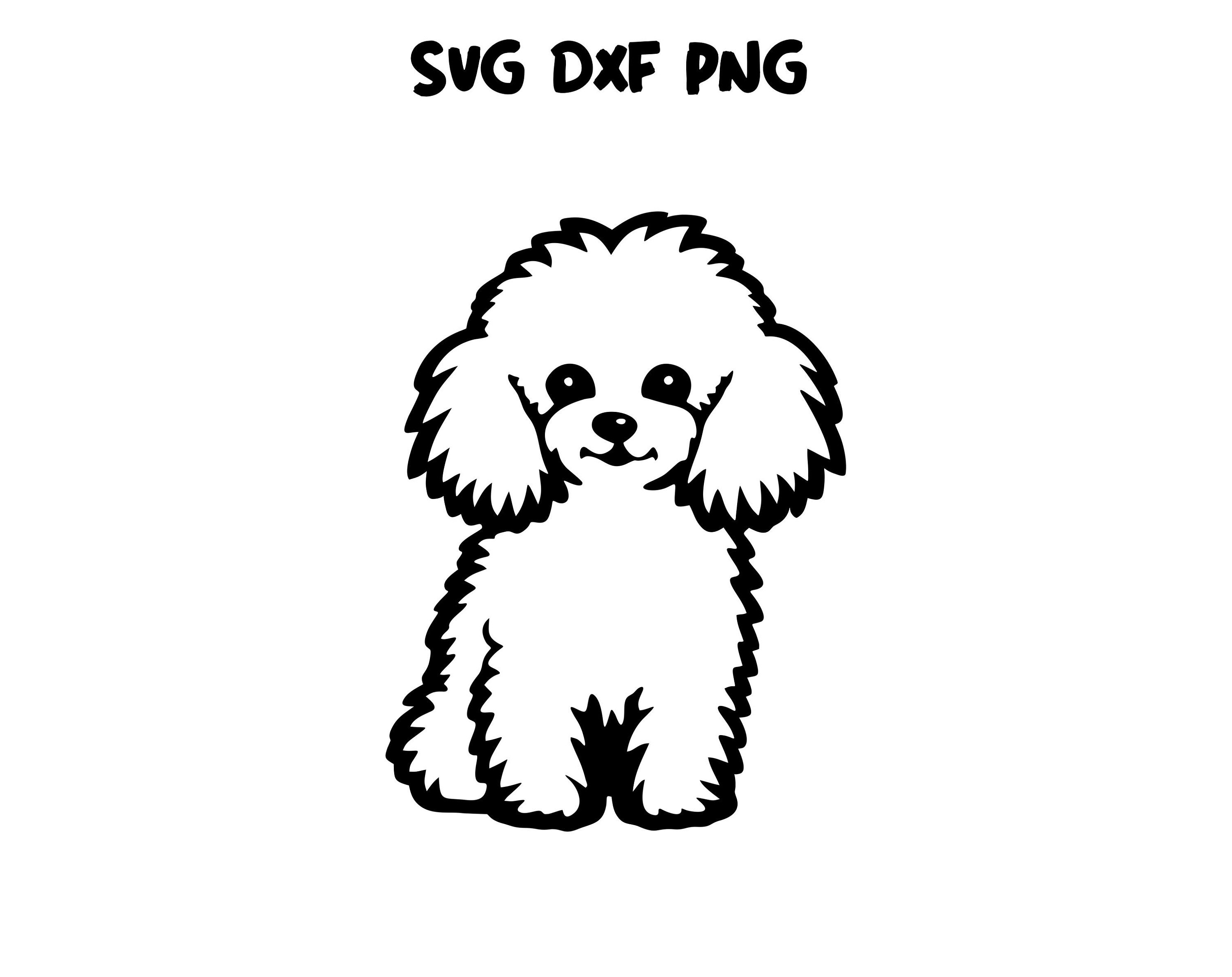 Poodle Svg Dog Head Vector Graphic Design, Poodle Clipart Cut File ...