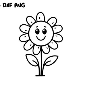 Smiley Face Daisy Svg, Retro Smiley Daisy, Flower Smiley Face, Daisy ...