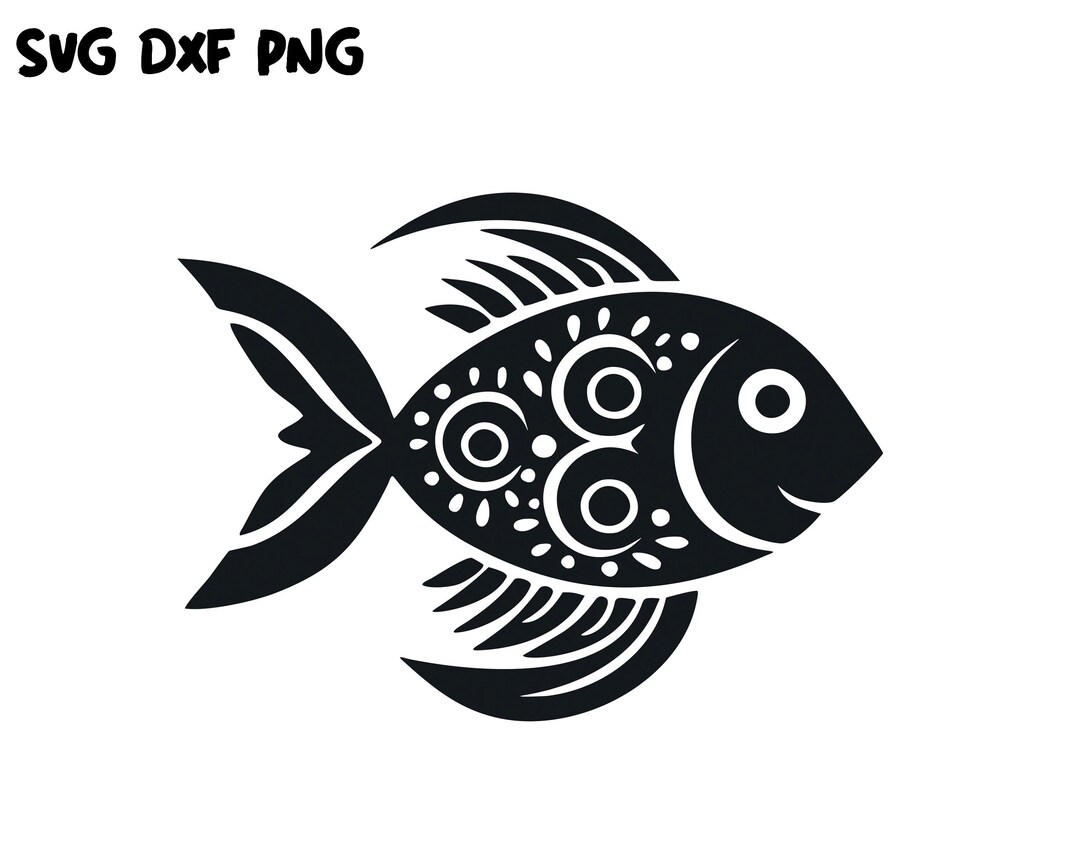 Fish Cut Files,clipart, Fish Vector Fish Svg Dxf Png, Fishing Svg, Fish ...