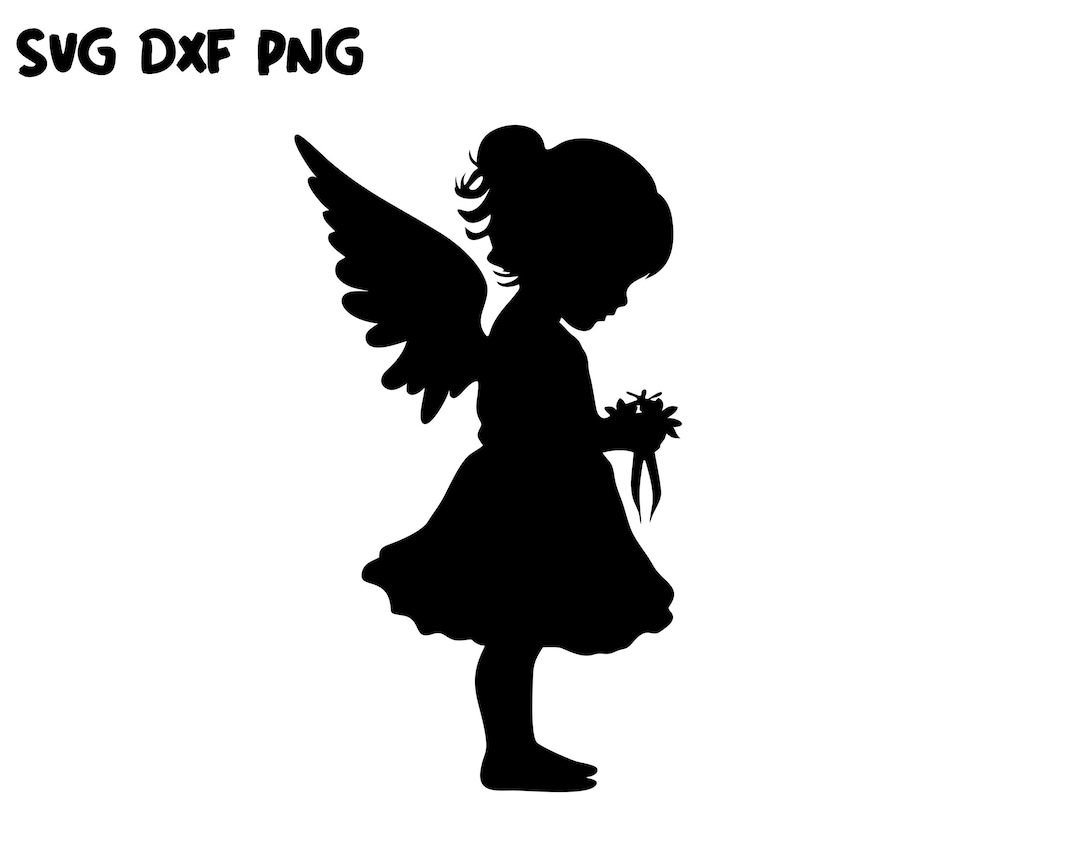Angel SVG, Angel Silhouette SVG, Religious Symbol Svg, Angel, Faith ...