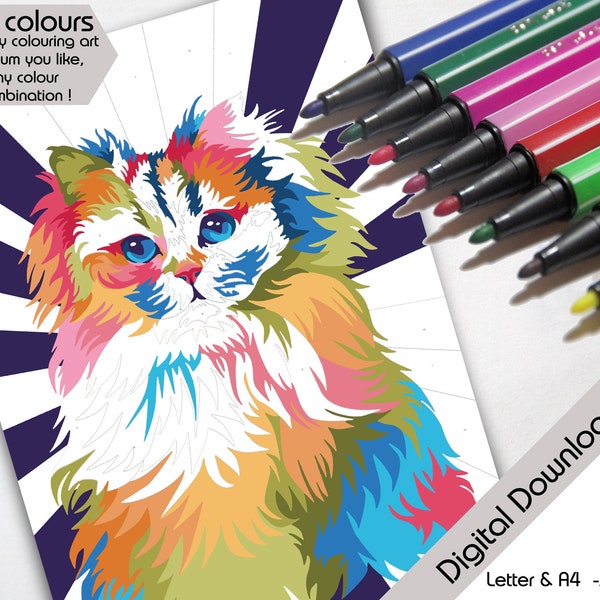 Pop Art Paint by Number Kit - Etsy