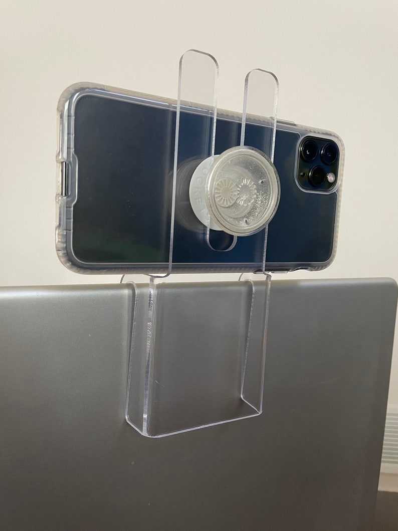 Laptop Cell Phone Mount Mobile Phone Stand for Top of Laptop - Etsy
