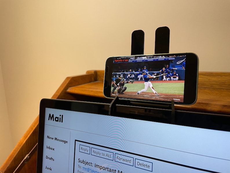 Laptop Cell Phone Mount Mobile Phone Stand for Top of Laptop - Etsy