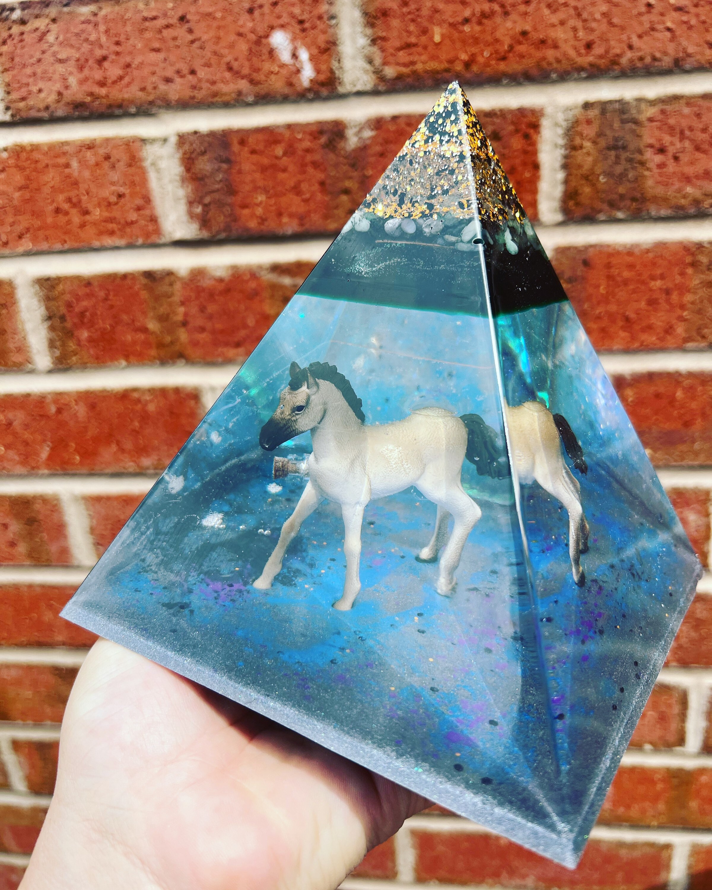 Cremation Ashes Keepsake Resin Pyramid / Pet Ashes / Resin - Etsy UK