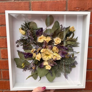 Extra Large Framed Wedding Bouquet / Flower Preservation Frame / Framed ...