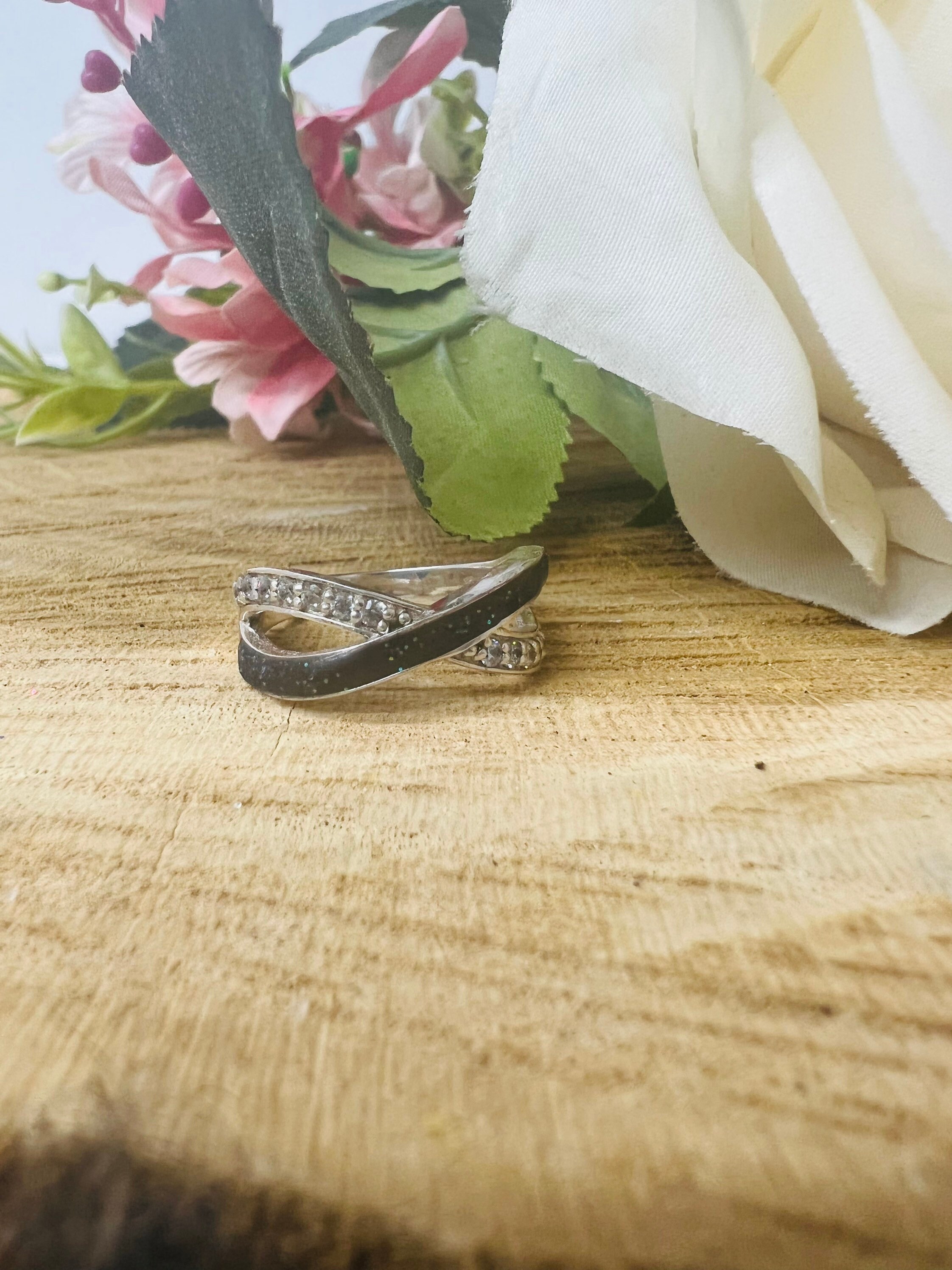 Cremation Ashes Ring / Memorial Ring / Sterling Silver Ring / - Etsy UK