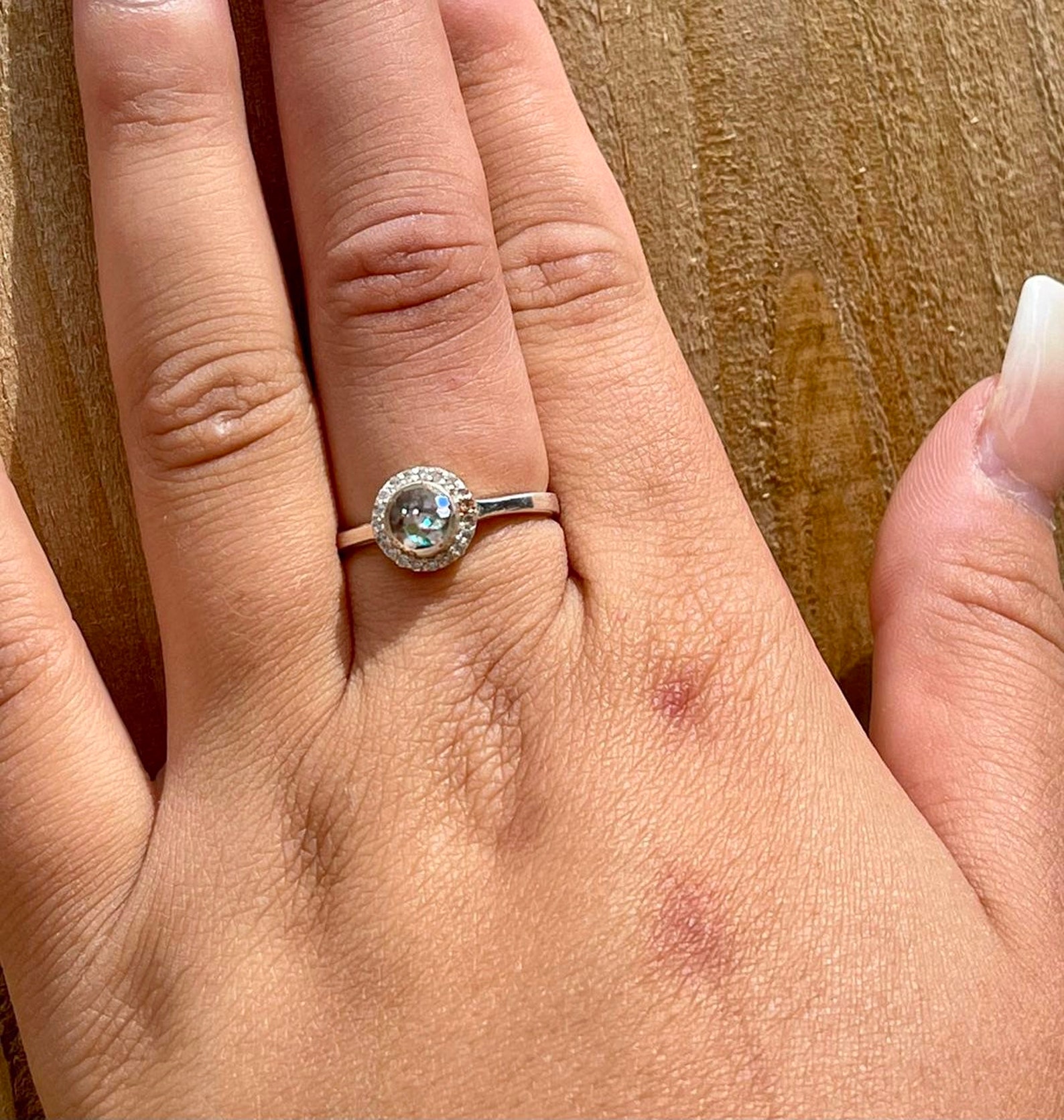 Cremation Ashes Ring / Memorial Ring / Sterling Silver Ring / | Etsy