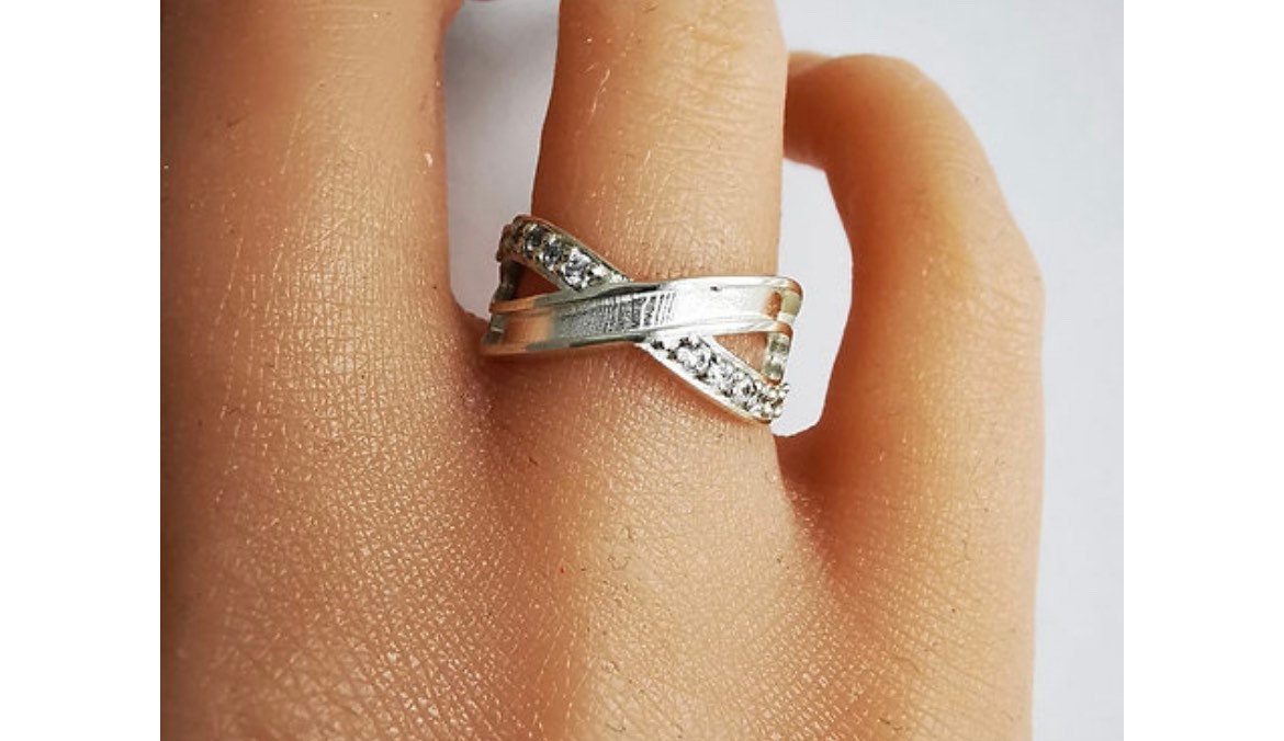 Cremation Ashes Ring / Memorial Ring / Sterling Silver Ring / | Etsy UK