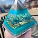 Cremation Ashes Keepsake Resin Pyramid / Pet Ashes / Personalised Resin ...
