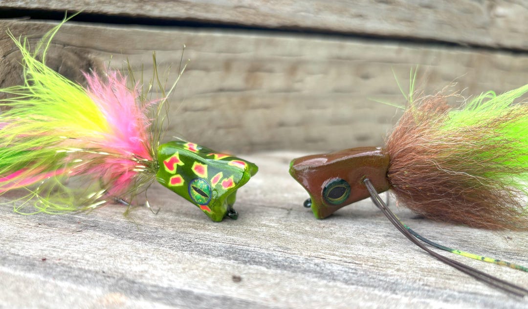 Frog Popper Fly for Largemouth Bass Flyfishing - Etsy