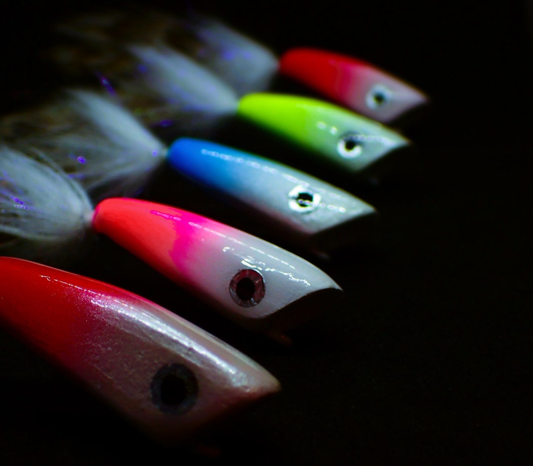 Saltwater Popper Fly Fly Tying Saltwater Flies Topwater - Etsy