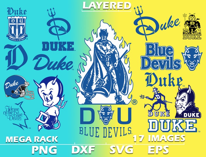 NCAA Duke Blue Devils Svg Logo NCAA Football SVG cut file | Etsy