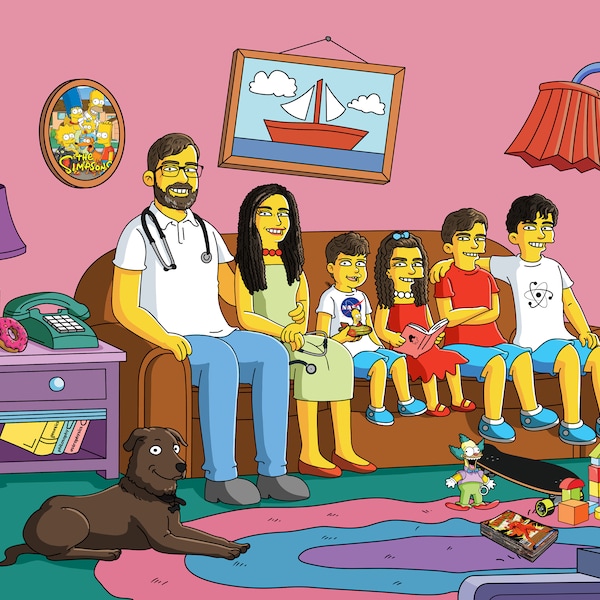 Simpsons Portrait - Etsy