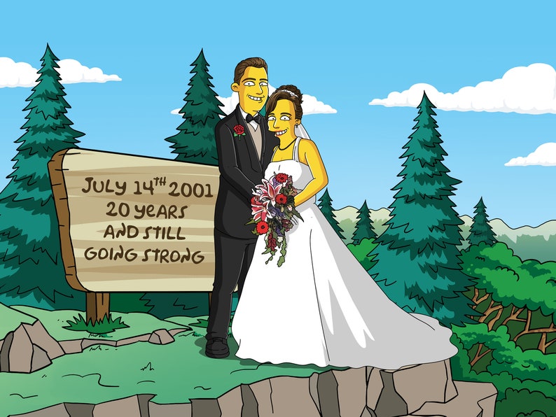 Custom Yellow Characters Personalized Art Yellow People - Etsy