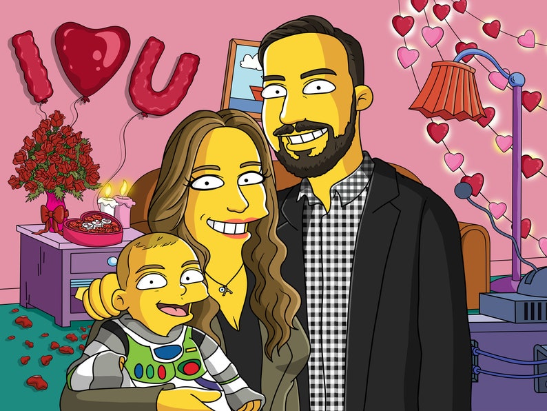 Custom Yellow Characters Personalized Art Yellow People - Etsy