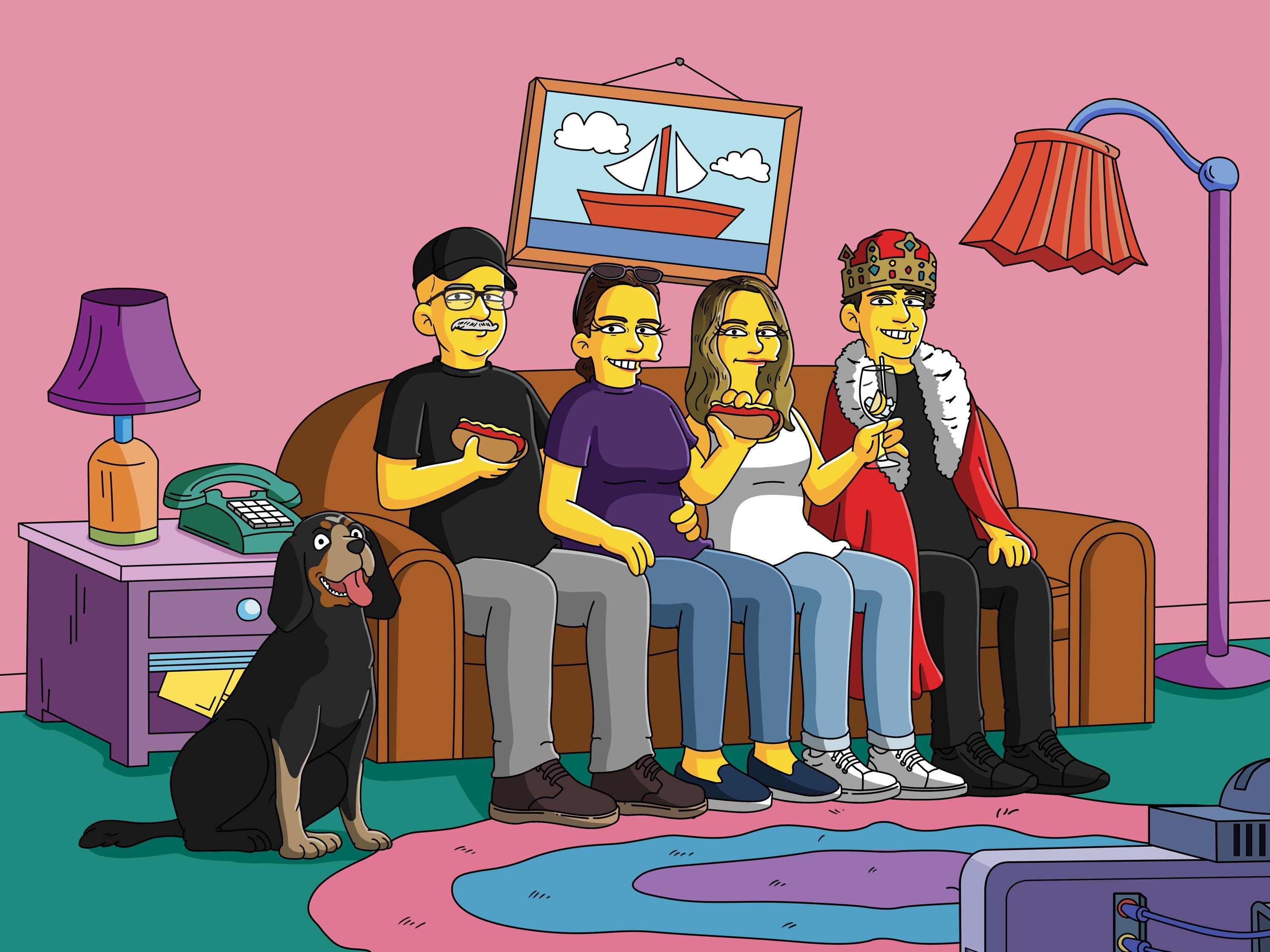 Custom Simpsons Portrait, Personalized Simpsons Portrait, Simpsons ...