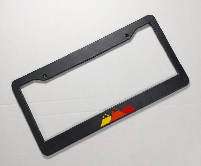 Toyota Retro Style Mountain Trd Tri Color Jdm License Plate - Etsy