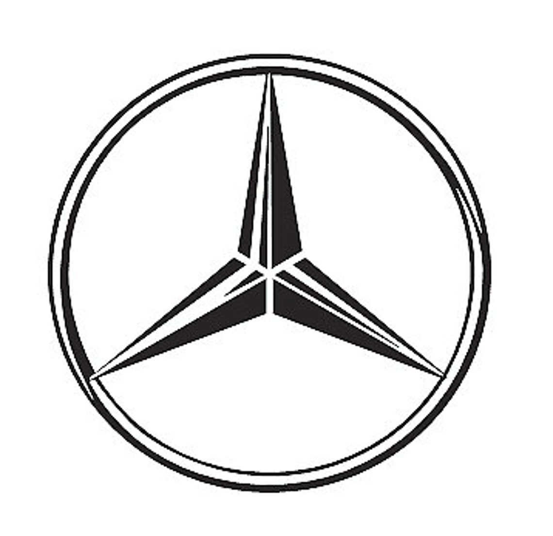 Mercedes benz logo star vinyl decal sticker amg c class | Etsy