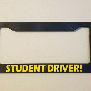 Student Driver License Plate Frame Jdm Kdm Safe Driving Decal Driving ...