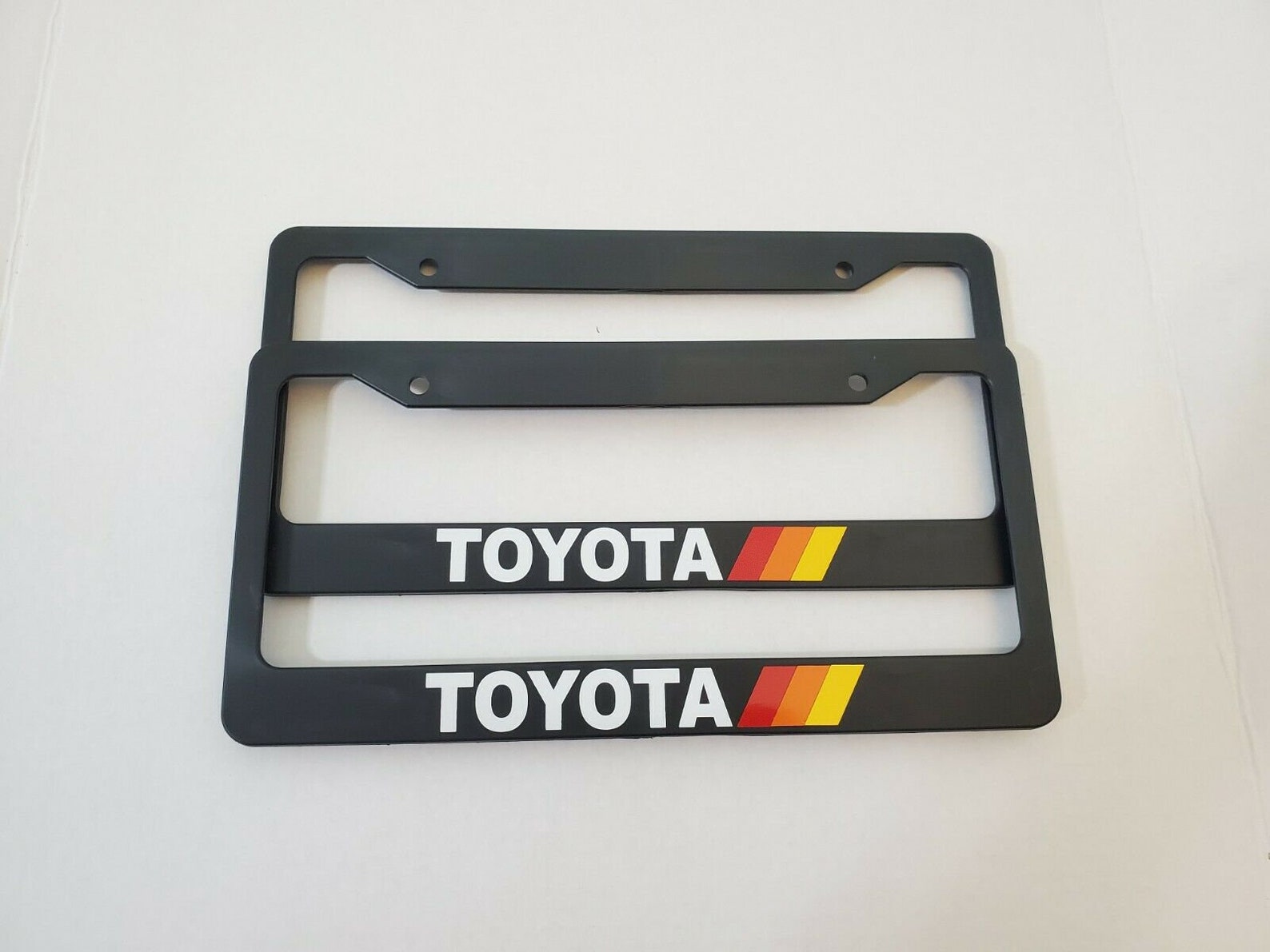 Toyota Retro Style TRD Tri Color Jdm License Plate Frames Set - Etsy