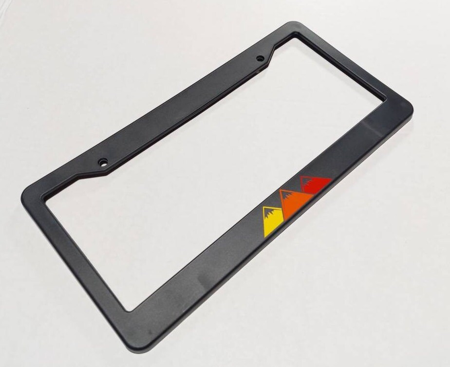 Toyota Retro Style Mountain Trd Tri Color Jdm License Plate - Etsy