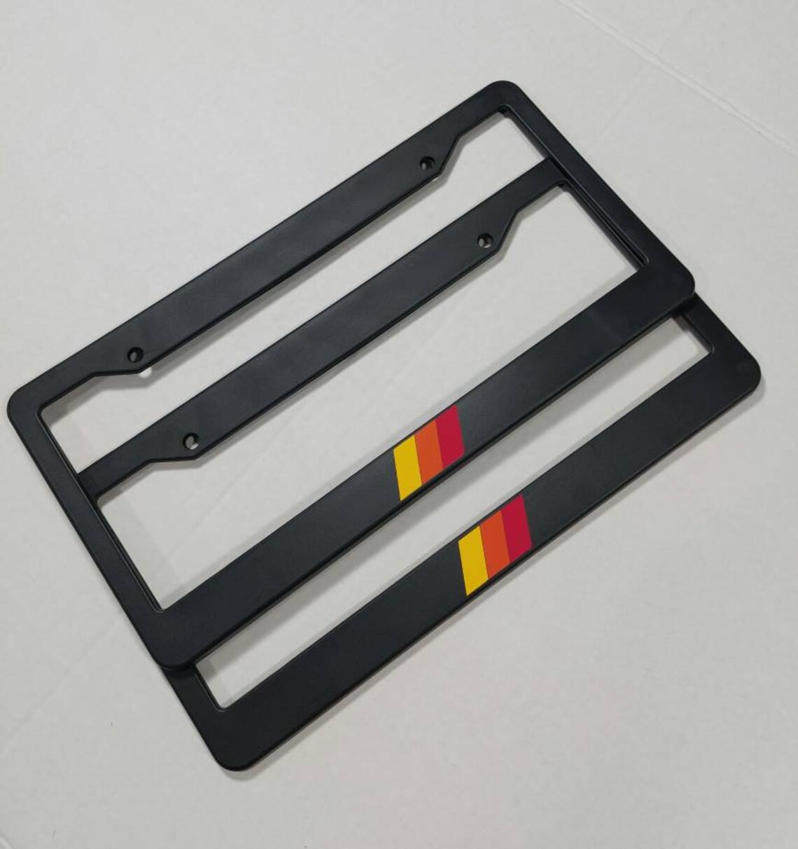 Toyota Retro Style Trd Tri Color Jdm License Plate Frames - Etsy